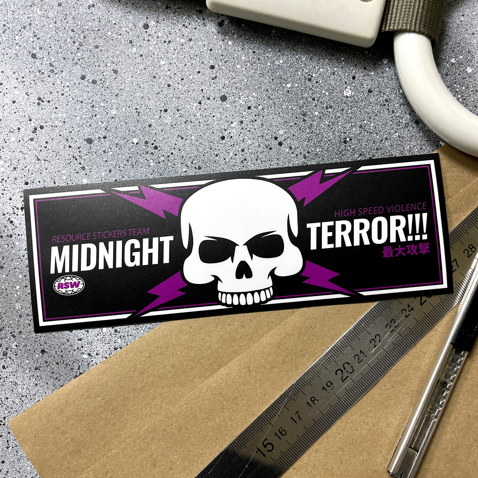 Наклейка JDM на авто - Midnight Terror / Resource Stickers