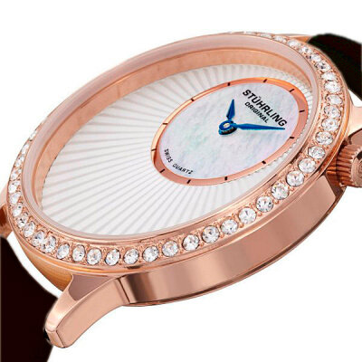 Наручные часы STUHRLING Vogue, золотистый/коричневый — фото 1