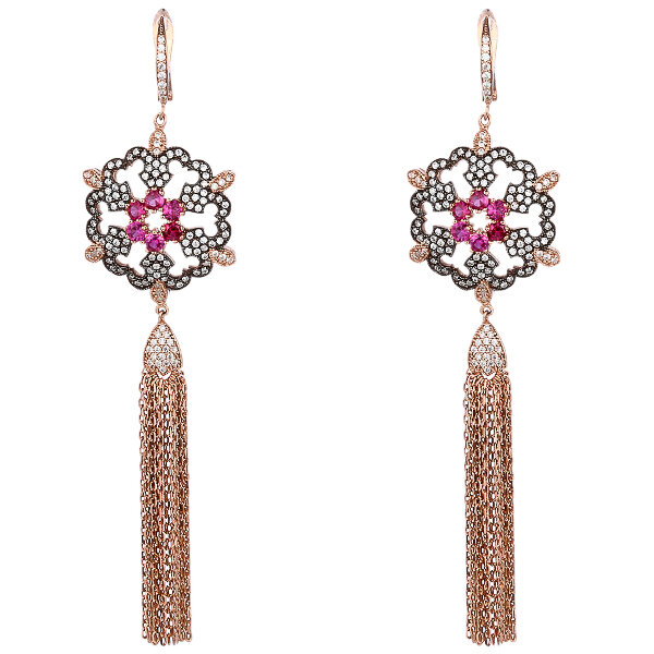 Серьги ELEMENT47, серебро, 925 проба, фианит