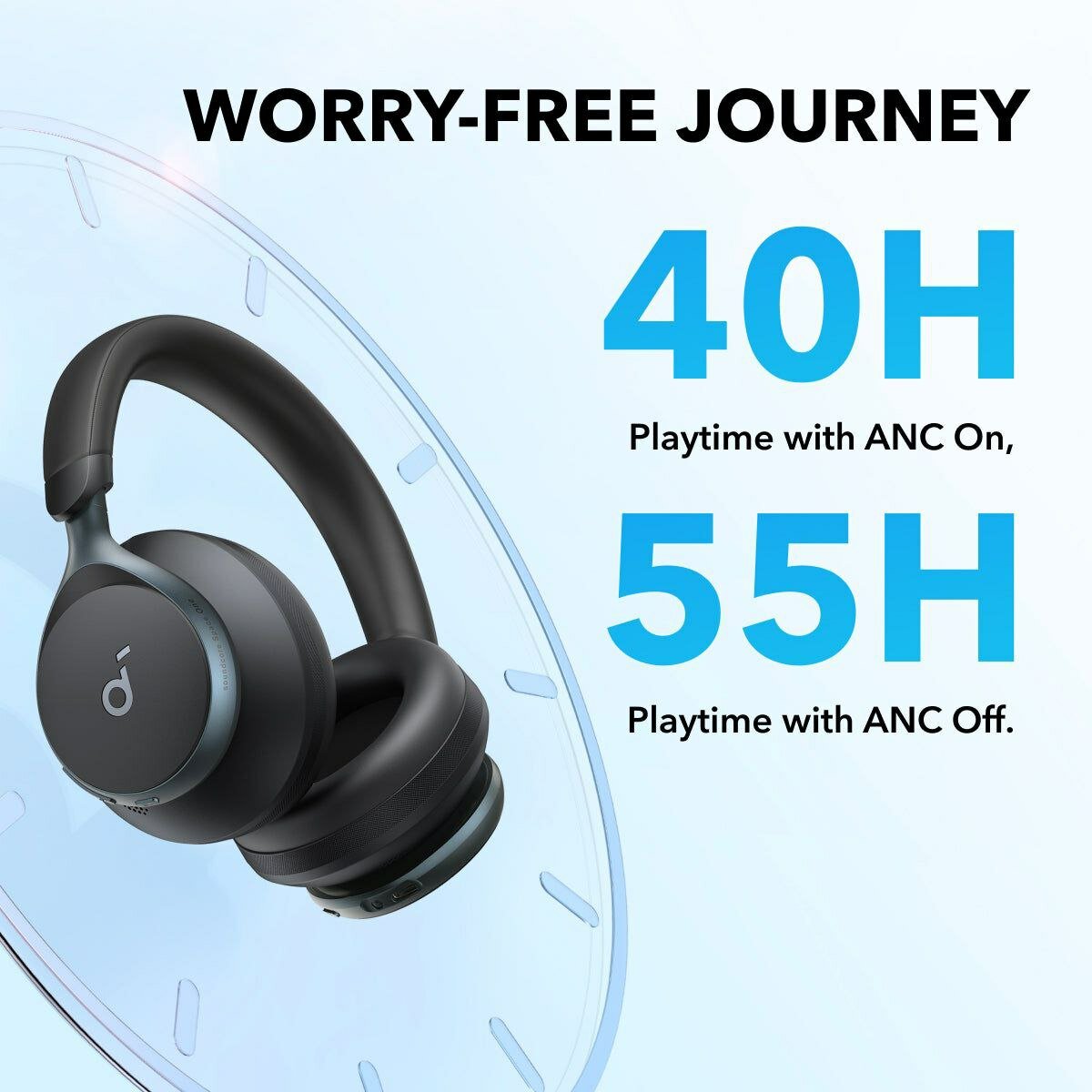 Anker Soundcore Space One Black беспроводные полноразмерные наушники ...