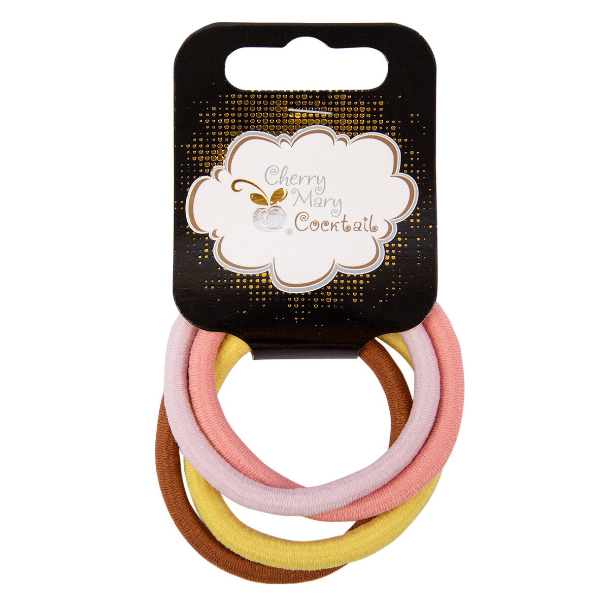 CHERRY MARY Набор резинок для волос 4 шт №02 ассорти разноцветные резинки повседневного