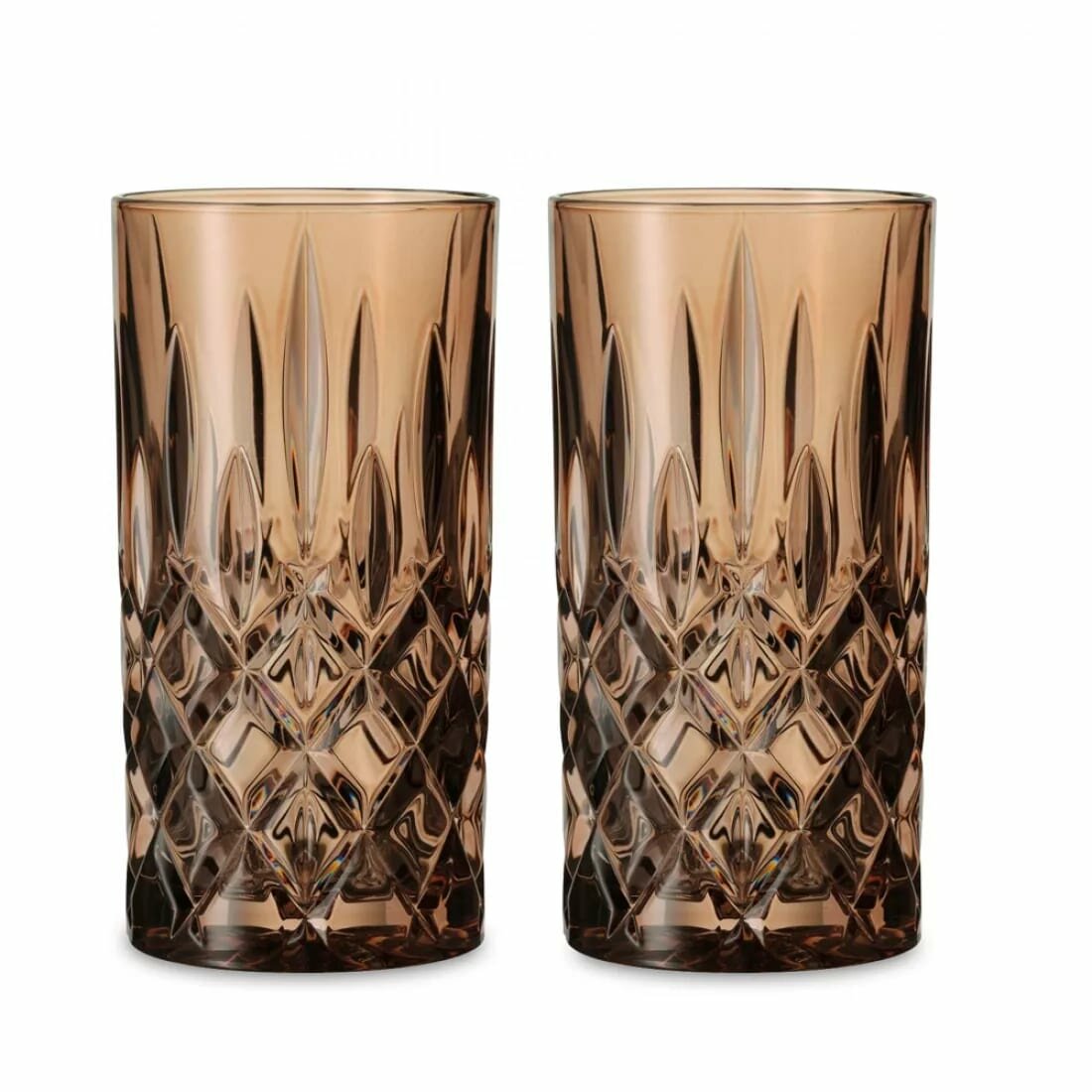 Набор из 2 стаканов для коктейлей Noblesse 395 мл, цвет бронзовый, хрусталь, Nachtmann, Германия, 105444