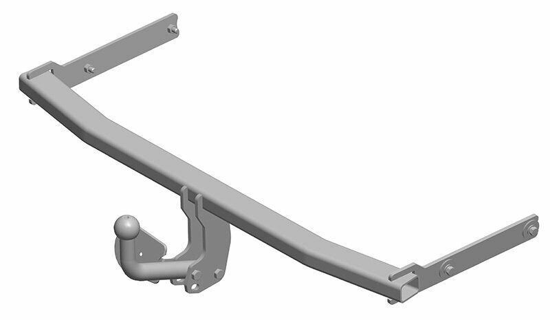 Фаркоп Avtos на VOLKSWAGEN GOLF V (2003-2008)(паспорт и сертификат в комплекте)(без электрики)VW 25 (90x20x16)