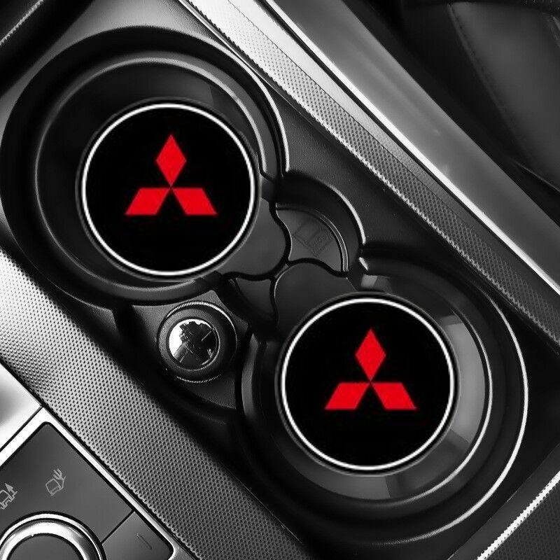Коврик в подстаканник автомобиля MITSUBISHI, 2 шт