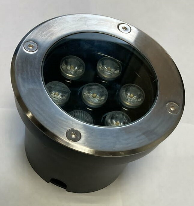 Грунтовый LED светильник Серии BIG 7W 4000K 15гр IP67 24V