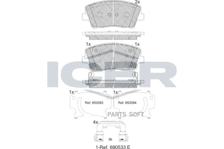 182368 колодки торм. перед! Hyundai G70 Icer арт. 182368