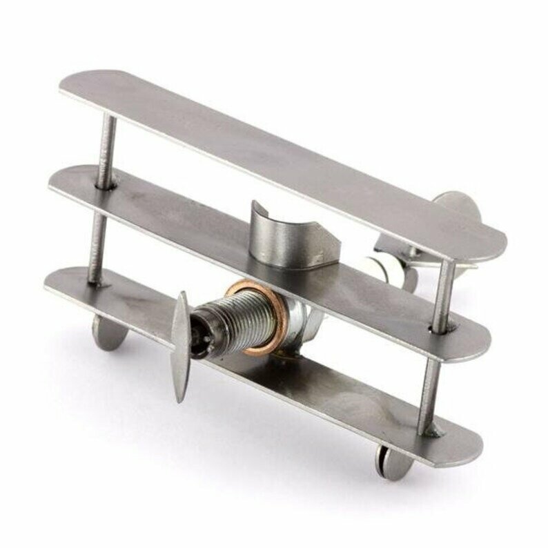 Оригинальная металлическая статуэтка ручной работы Самолет мини