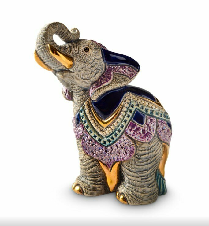 Статуэтка керамическая Индийский Слон H 13; 10х7 см KSVA-DR-F-241