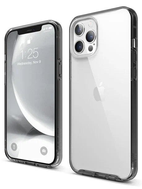 Elago для iPhone 12/12 Pro (6.1) чехол HYBRID case (PC/TPU) Black