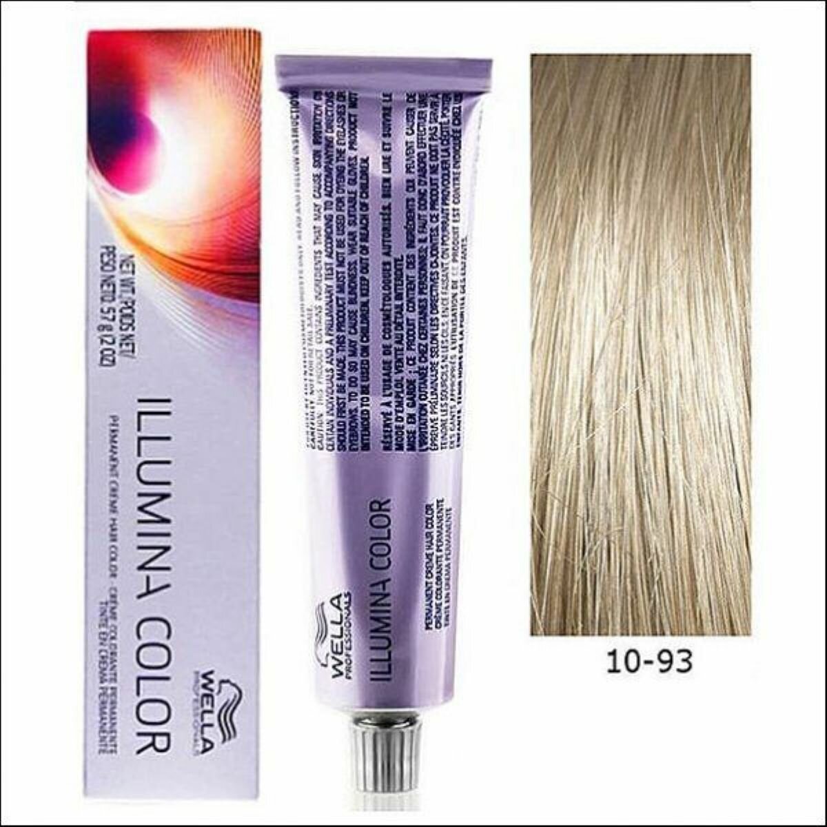 Wella Professionals Illumina Color стойкая крем-краска для волос, 10/93 яркий блонд золотистый сандре, 60 мл