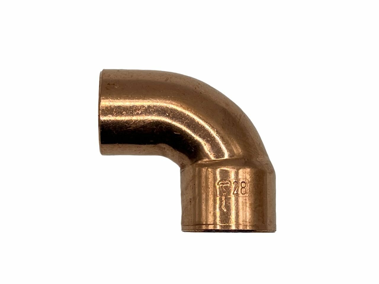 Угол 90 градусов однораструбный, медь, под пайку, Sanha арт. 5092, 6 мм