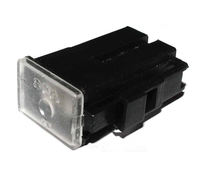 Предохранитель плоский YADA W228-G-L Maxi 80А с индикатором