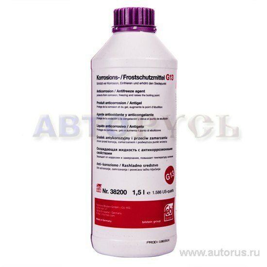 Антифриз febi universal g13 концентрат фиолетовый 1,5 л 38200