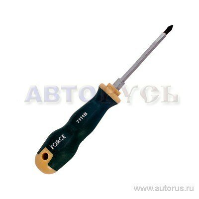 Отвертка крестовая PH1x80, длина 185 мм, Force, артикул 7111