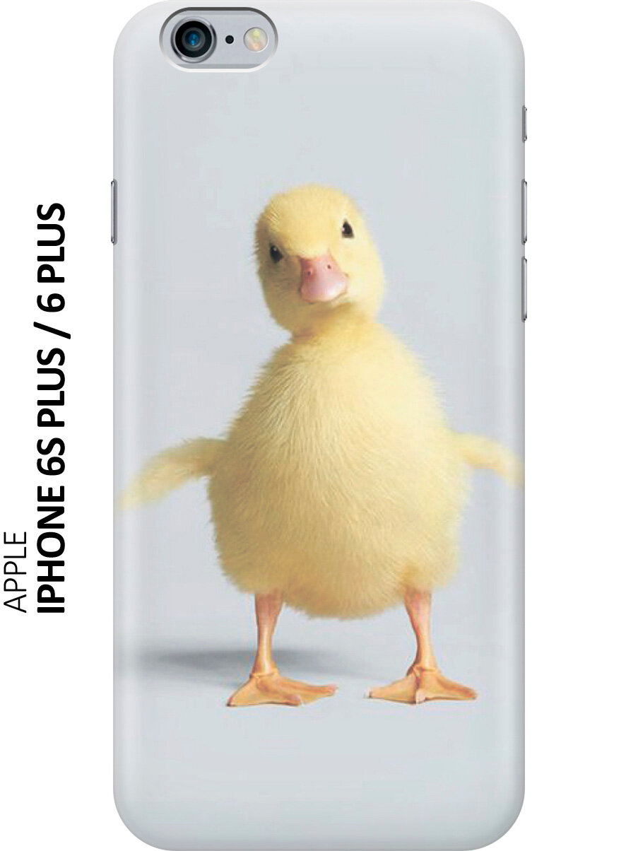 Силиконовый чехол на Apple iPhone 6S Plus / 6 Plus / Эпл Айфон 6 Плюс / 6с Плюс с рисунком "Утя"
