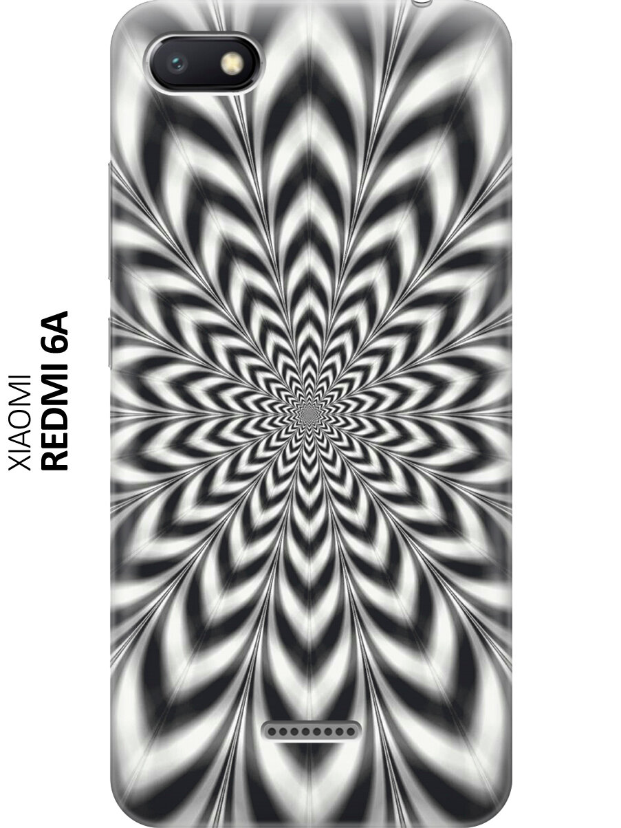 Силиконовый чехол Черно-белая иллюзия на Xiaomi Redmi 6A / Сяоми Редми 6А