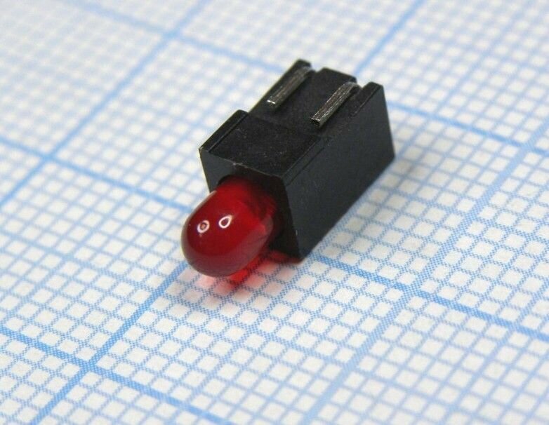 L-138A8QMP/1ID, Светодиод 3,4мм, красный, с держателем / 3 штуки