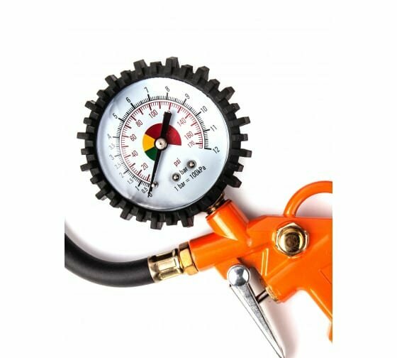 Пистолет для накачки шин 600мм до 12атм "AV Steel"