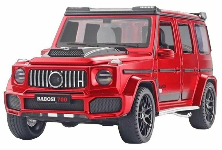 Коллекционная металлическая машинка Mercedes-Benz/ Брабус/ Гелик 1:18 28 см