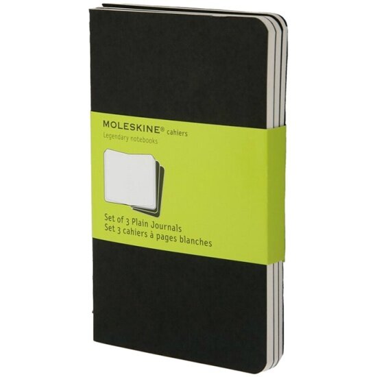 Блокнот Moleskine CAHIER JOURNAL QP313 Pocket 90x140мм обложка картон 64стр. нелинованный черный