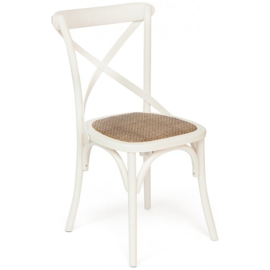 Стул обеденный Secret DE Maison CROSS (mod. CB2001), дерево береза, 87х50х52см, Белый (butter white)