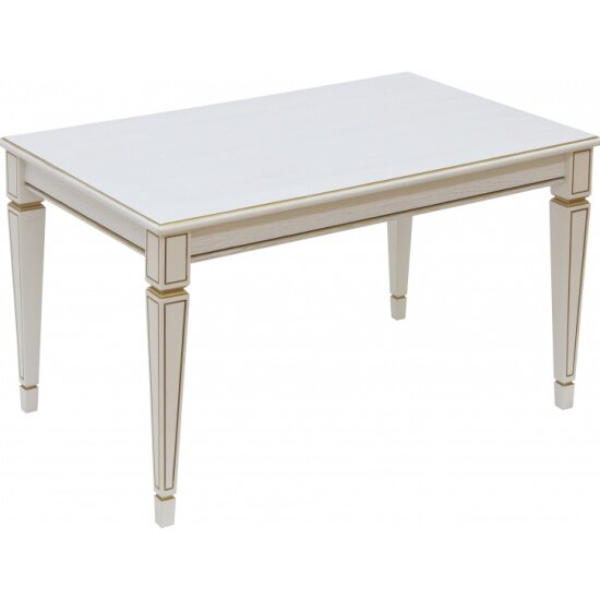 Стол журнальный Мебелик Васко В 81 белый ясень/золото