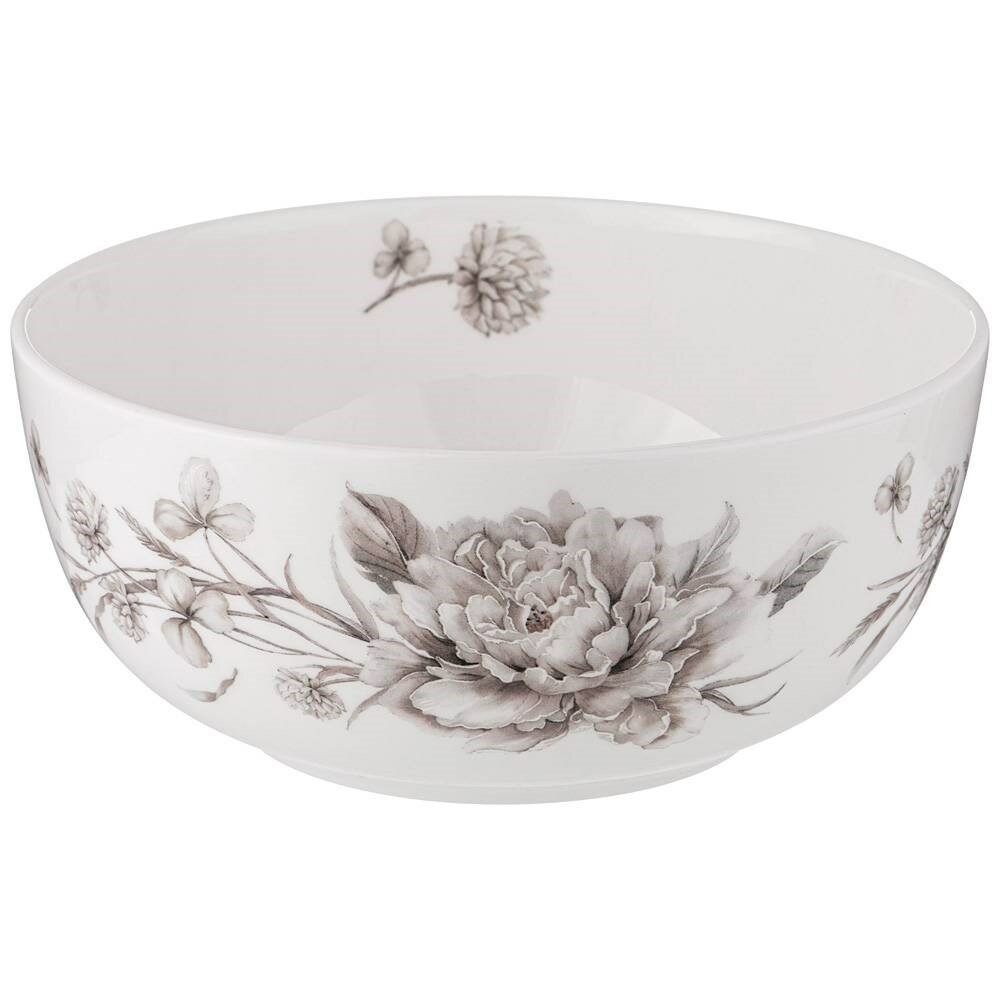 Салатник-тарелка суповая lefard "White flower" 15,5*7 см 800 мл