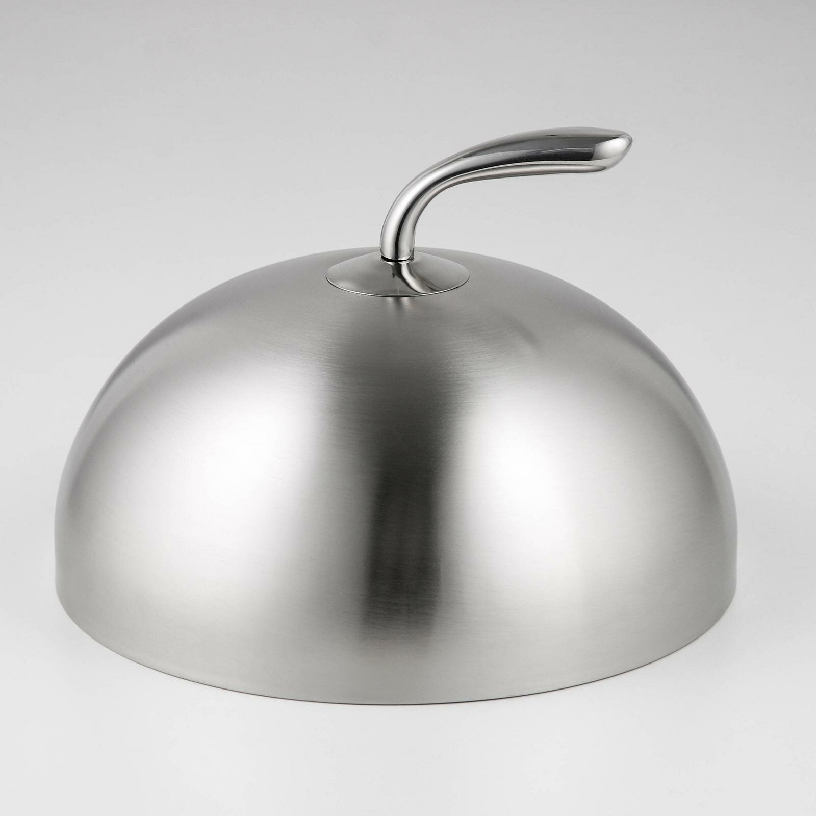 Крышка-Клош, 24×24×13.5 см, круглая, нержавеющая сталь