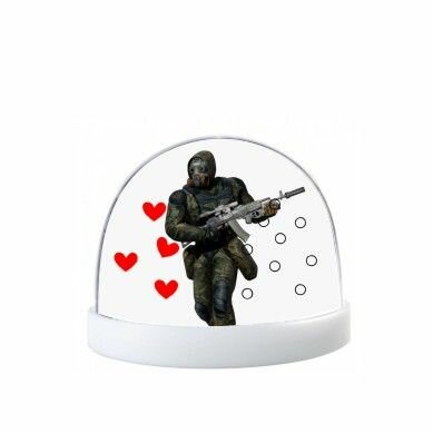 Водяной шар Stalker/ Сталкер №5, Блестки-сердечки