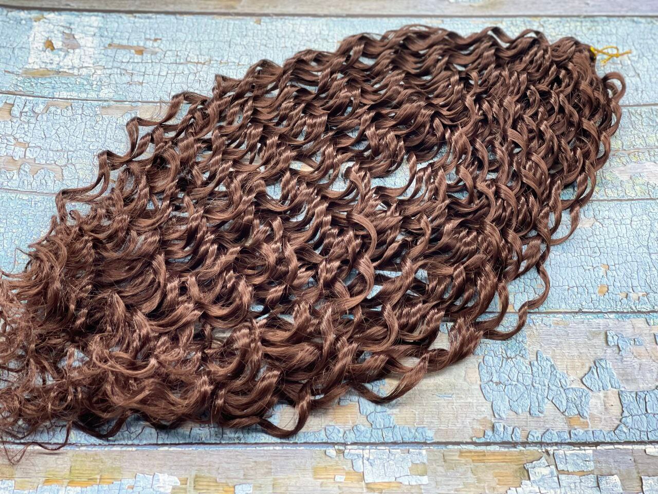 Афрокудри для наращивания Джессика коричневый 60см