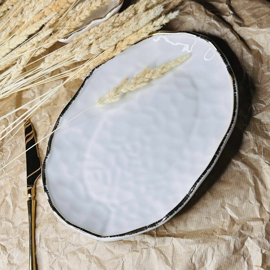 Овальное блюдо 30х21,5х4,4см офелия 1 шт.