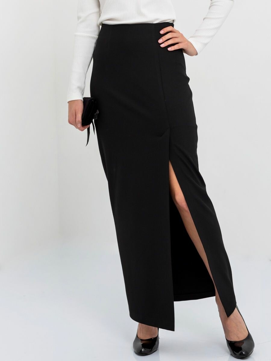 Юбка Юбка-карандаш со шлицей по ноге, длина макси