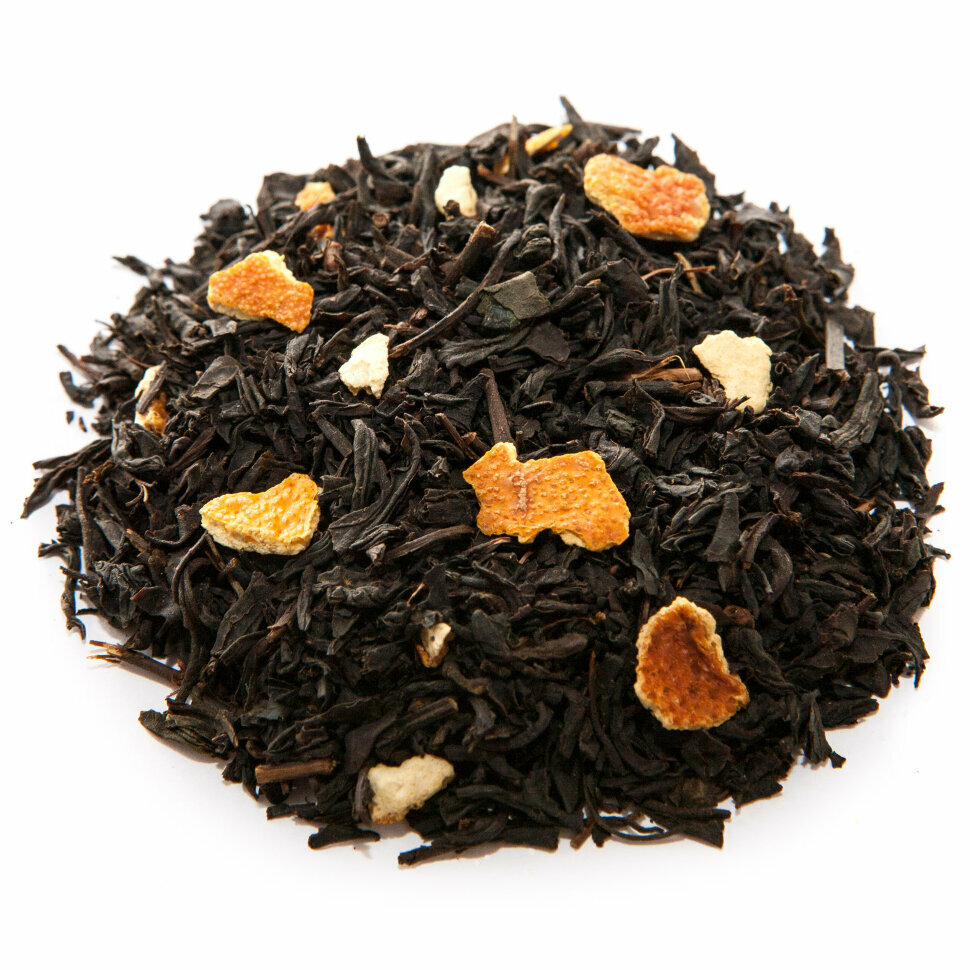 Чай по-русски (100 гр.) Крупнолистовой чай, приготовленный по-русской традиции, с добавлением медовых гранул и лимона