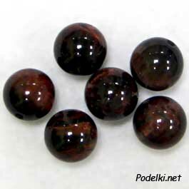 Натуральная бусина Бычий глаз 0003344 шарик 10 мм, цена за 4 шт.