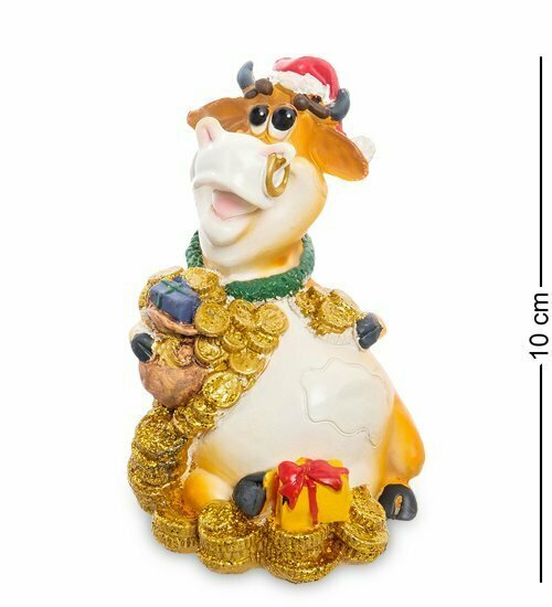 Фигурка Новогодний Бык 10 см AF-1014/1 113-906626