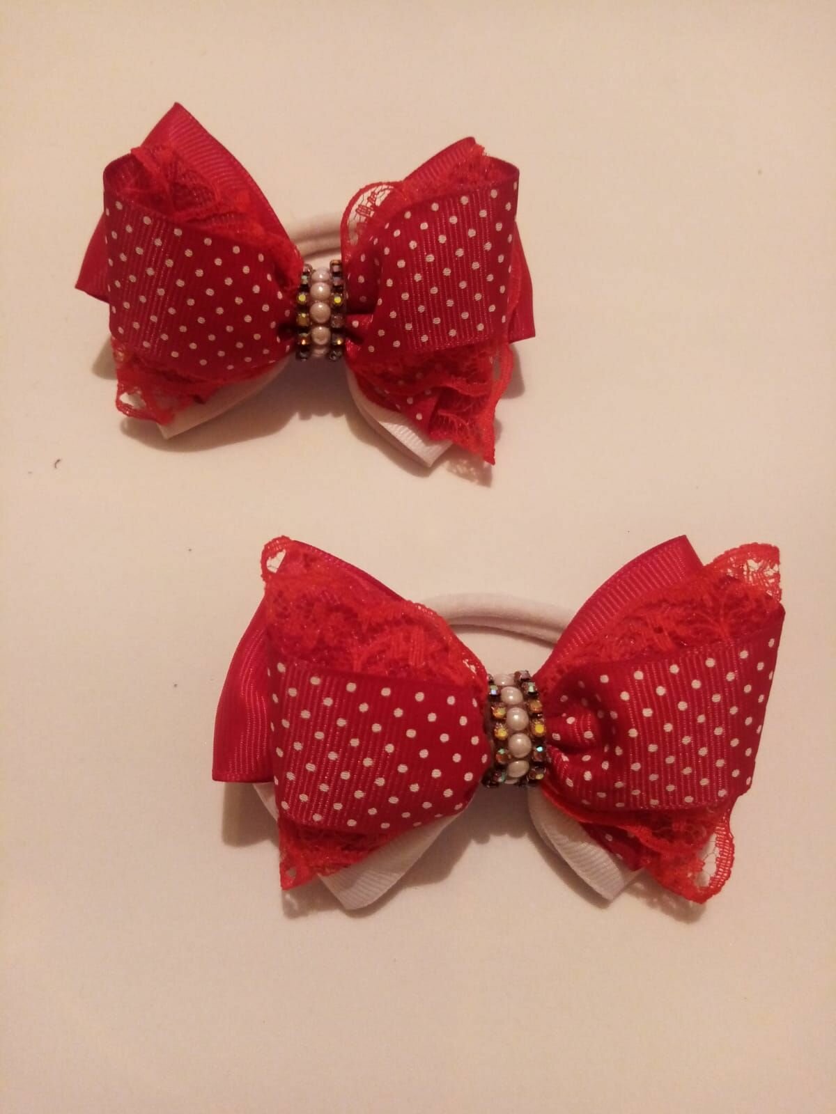 Бант для волос на резинке 2 шт