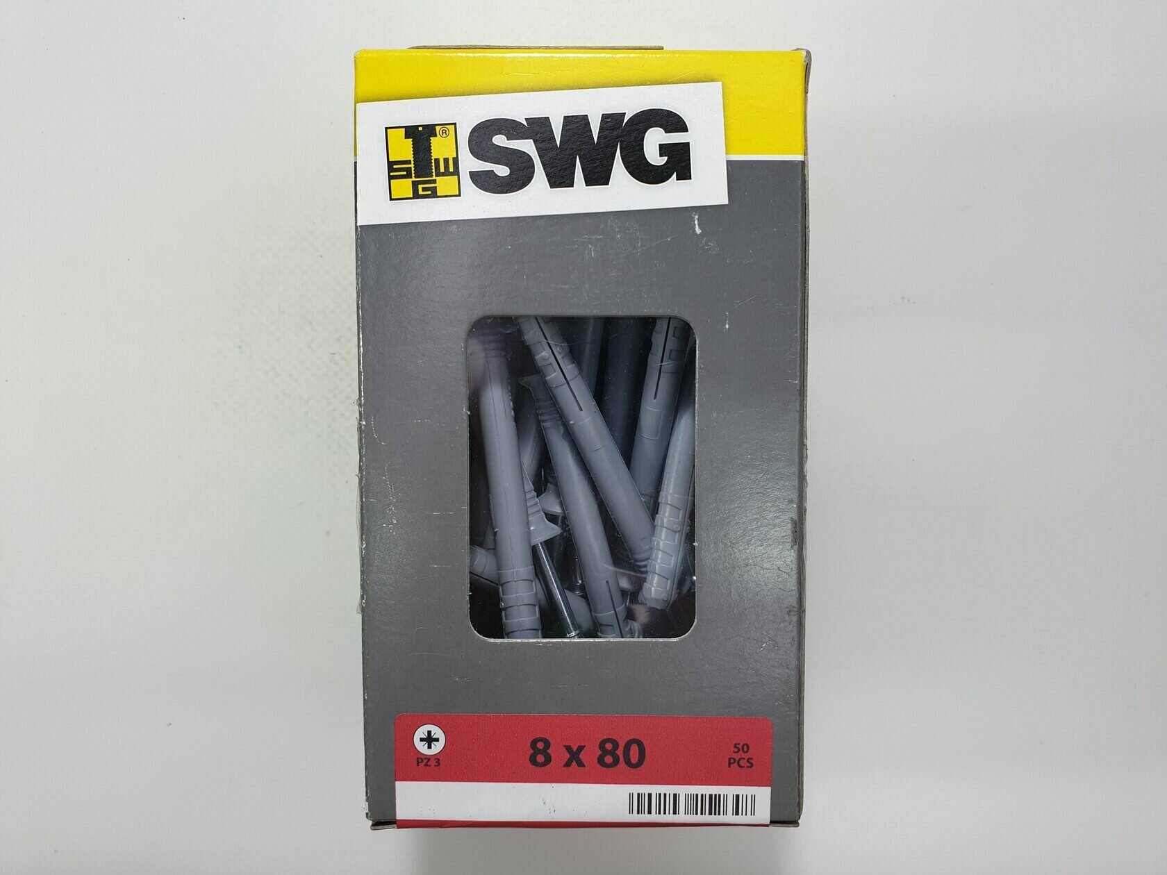 Дюбель-гвоздь полукруглая голова PZ3 8x80 (50 pcs) SWG, Германия
