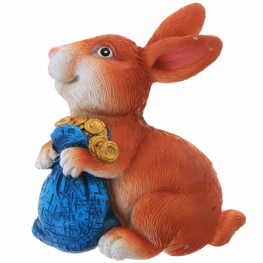 Магнит Кролик с мешком, 6*2*6,5 см KSM-779387кор-мешок