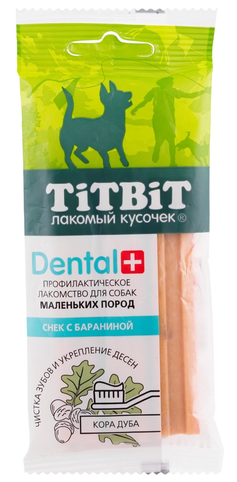 Лакомство TiTBiT DENTAL+ снек с бараниной для собак мелких пород (50г)