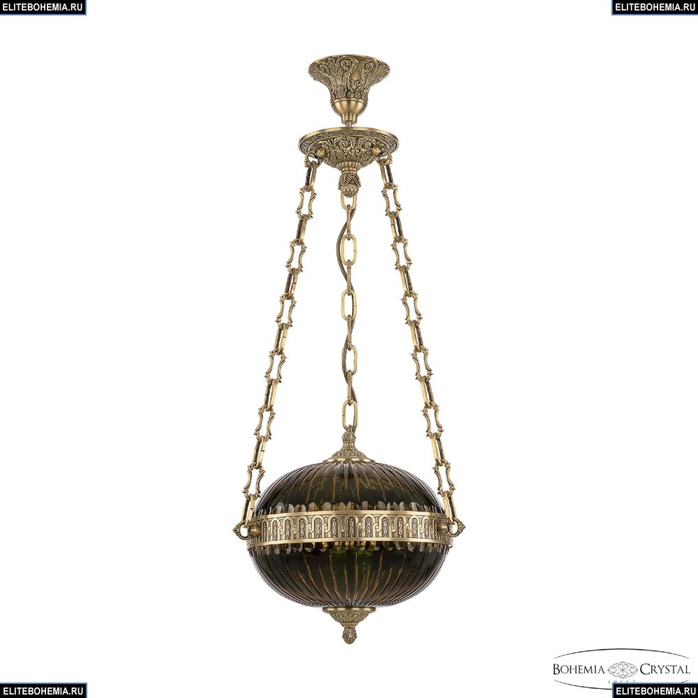 71000P/30 FP Amber-Green/H-1K Подвес из латуни Bohemia Ivele Crystal