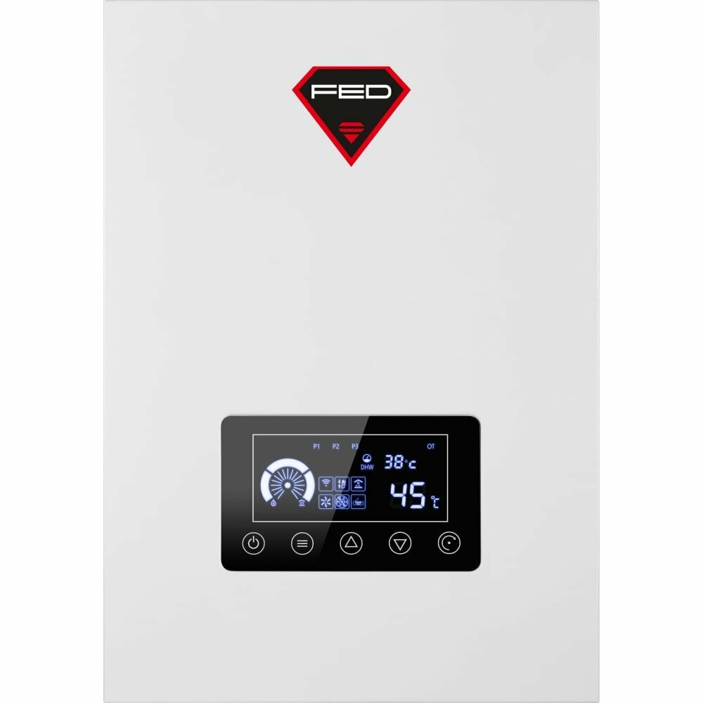 Электрический котел FED Electric 9.5 кВт 230/400V + возможность подключения ГВС и Wi-Fi 2051861 BF09
