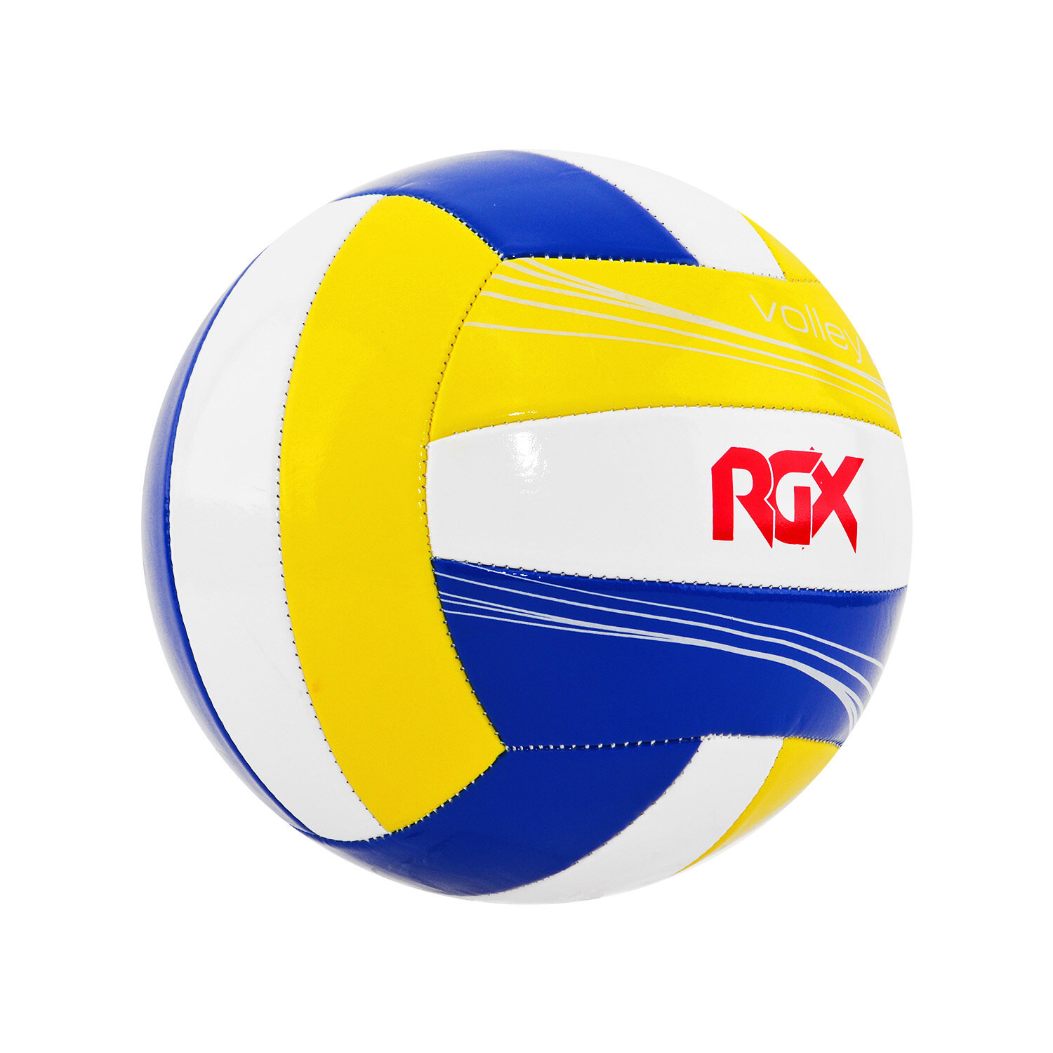 Мяч волейбольный Rgx-vb-01 Blue/yellow, машинная сшивка, размер 5
