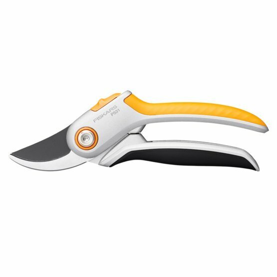 Секатор Fiskars Plus P531, плоскостной, с силовым механизмом, лезвия из закаленной стали, 1057168