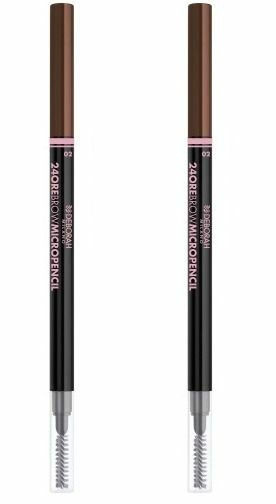 Карандаш для бровей, Deborah Milano, 24Ore Brow Micropencil, тон 02, 0,1 г, 2 шт