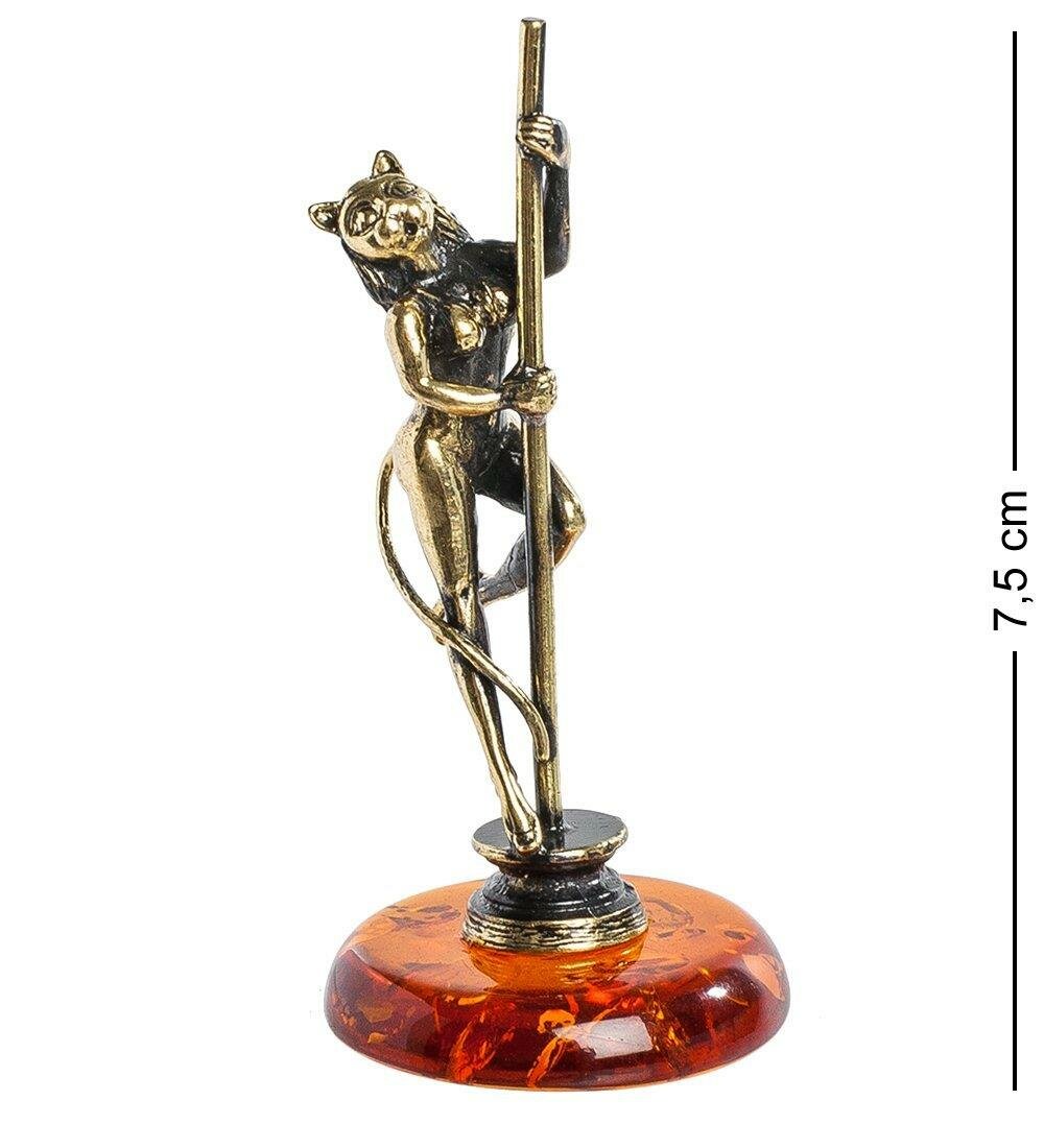 Фигурка Кошечка на пилоне (янтарь)