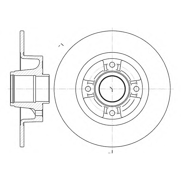 REMSA 6750.00 (230722 / 7701207823 / 7701207823SK) 6750.00 диск тормозной задний\ Renault (Рено) Megane (Меган)