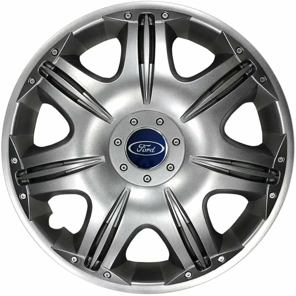 Автомобильные колпаки на диски FOR опус R15", в комплекте 4 колпака