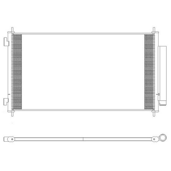 SAKURA Automotive 52119812 (52119812 / 80110SWAA01 / 80110SWWG01) радиатор конд.\ Honda (Хонда) cr-v all 06радиатор конд.\