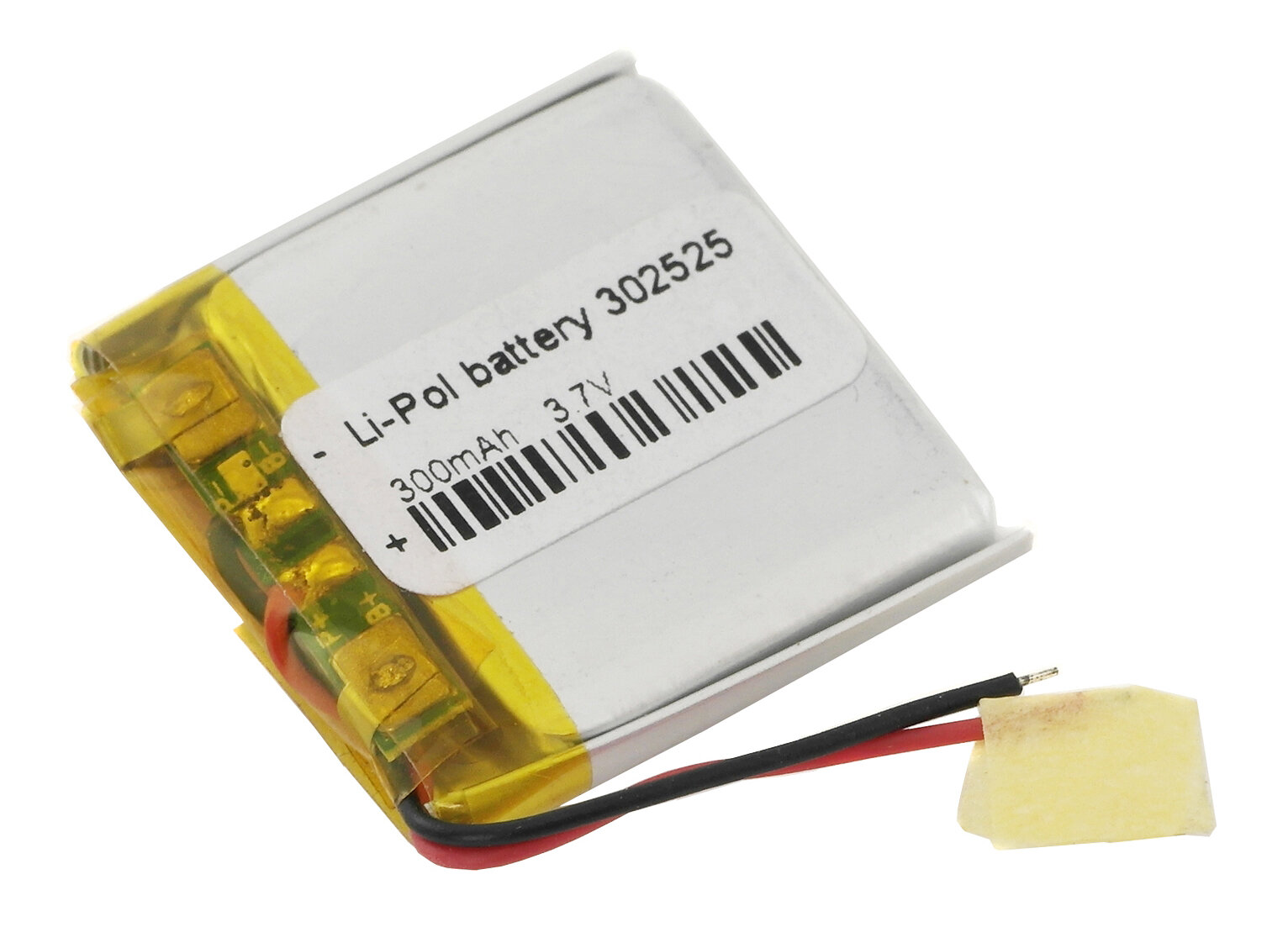 Аккумулятор Li-Pol (батарея) 3x25x25mm 2pin 3.7V/300mAh