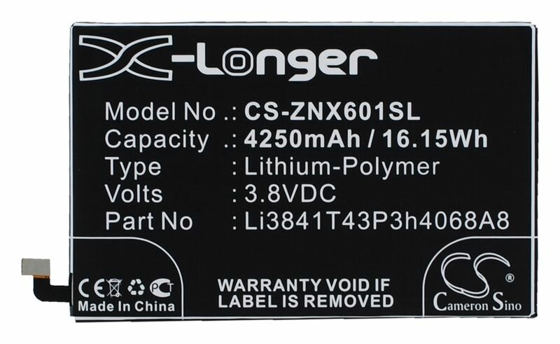 Аккумулятор Cameron Sino CS-ZNX601SL для ZTE Nubia X6